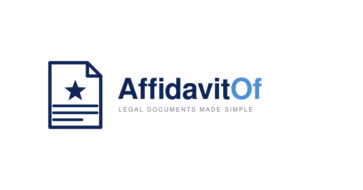 Free Affidavit of Residence Form | AffidavitOf.com